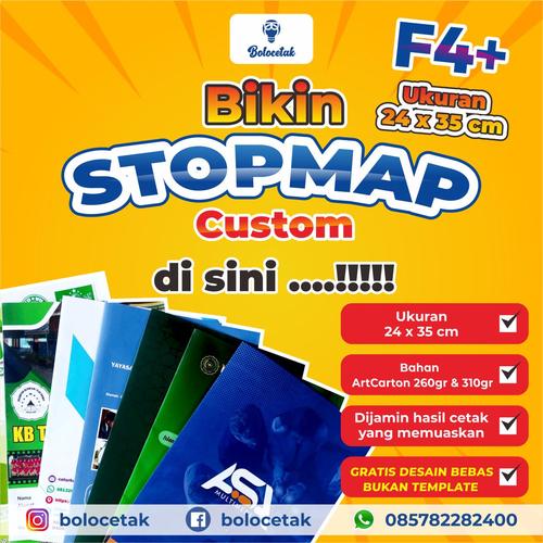 Jual CETAK PRINT STOPMAP / MAP KERTAS FOLDER ORGANIZER FOLIO F4 CUSTOM ...