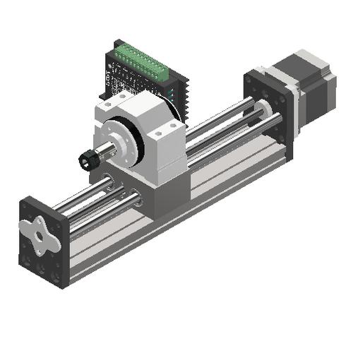 Jual Linear Z Axis Complete kit Nema 23 + TB6600 300mm lead screw 8mm ...