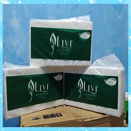 Jual tissue facial premium LIVI EVO 770s 2ply TISU Refill pack ...