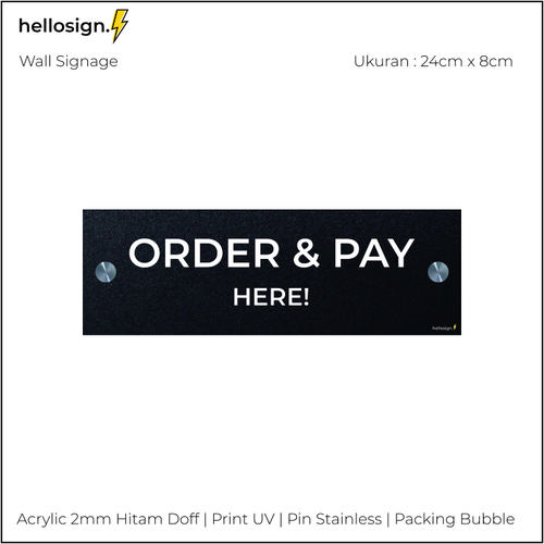 Jual Sign Akrilik ORDER&PAY HERE | Print Nama Tulisan Akrilik |Sign ...