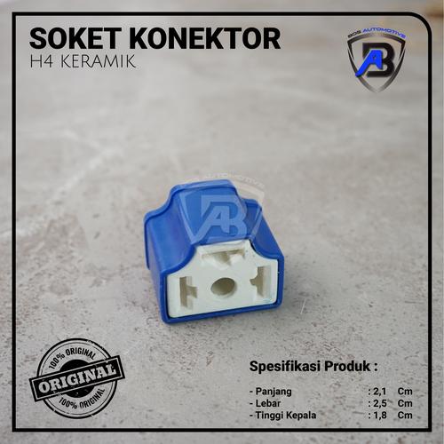 Promo Socket Seal Beam Ceramic / Soket Sealbeam / Rumah Lampu H4 ...