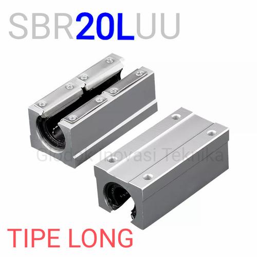 Jual SBR20LUU SBR20 SBR 20 LUU linear guide bearing block sliding cnc ...