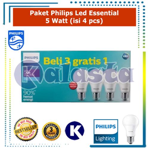 Jual Philips Led Paket Multipack bulb 6w 8w 10w 12w Essential 5w 7w 9w ...