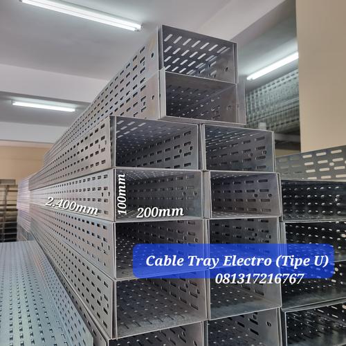Jual Kabel Tray 200x100x2400mm Electro/Hotdip Galvanis - Tipe U, Hotdip ...