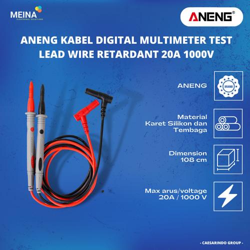 Jual KABEL DIGITAL MULTIMETER JARUM TEST LEAD WIRE MULTITESTER 20A ...