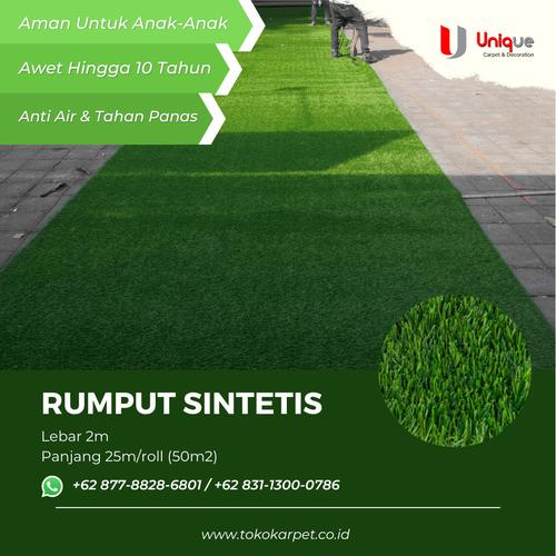 Jual Rumput Sintetis Tebal 3cm / Karpet Rumput Jepang Outdoor dan ...