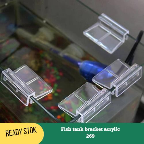 Jual akrilik holder bracket penyangga tutup aquarium akuarium - 8mm ...