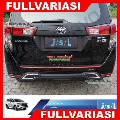 Jual Trunk lid Trunklid Ornamen Bagasi Innova Reborn 2021 up Hitam Doff ...