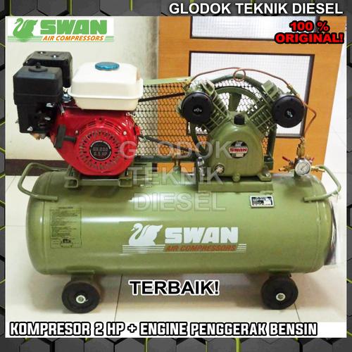 Jual SWAN AIR COMPRESSOR SVP 202 2 HP + HONDA GX KOMPRESOR ANGIN 2 HP ...
