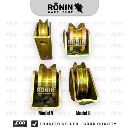 Jual Roda Pagar Model V / U Pintu Gerbang Rumah Besi - model V, 50mm ...