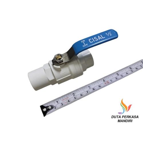 Jual MDN Ballvalve Ball Valve Stop Kran 1/2" Inchi PVC Polos gg STAINLESS - Kota Tangerang ...