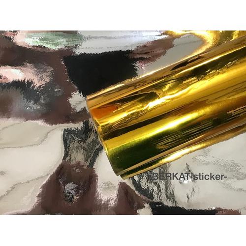Jual STICKER CHROME KROM SILVER GOLD 45cm stiker skotlet mirror cermin ...