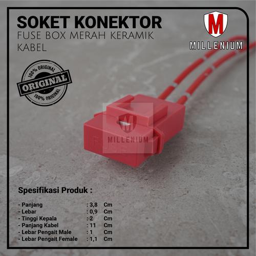 Jual Soket Sikring Fuse Box Keramik Dengan Kabel Bintik Kualitas Astra ...