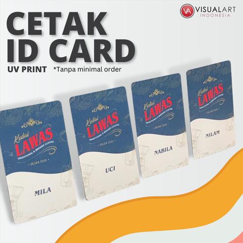 Jual CETAK ID CARD CUSTOM UV PRINT / CETAK KARTU NAMA / NAME TAG - Satu ...