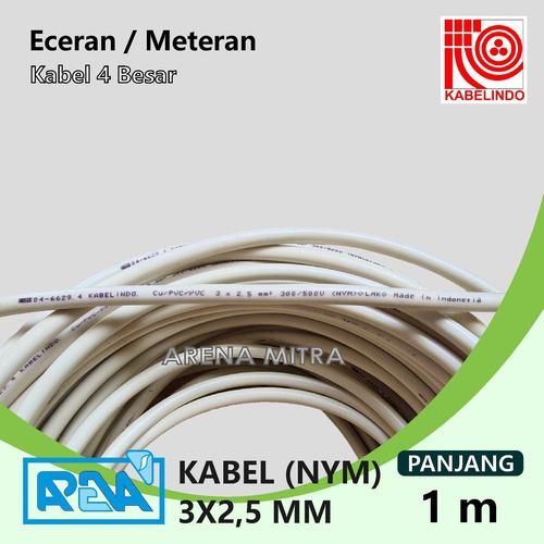 Jual Eceran/ Meteran Kabel NYM 3X2,5 Merek KABELINDO (Kabel 4 Besar ...
