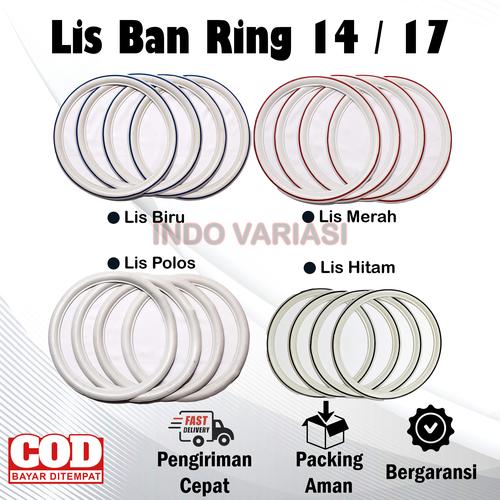 Jual Lis Ban Ring 12 Ring 14 Ring 17 Motor Matic atau Bebek Astrea C70 Beat - Polos, Ring 14 ...