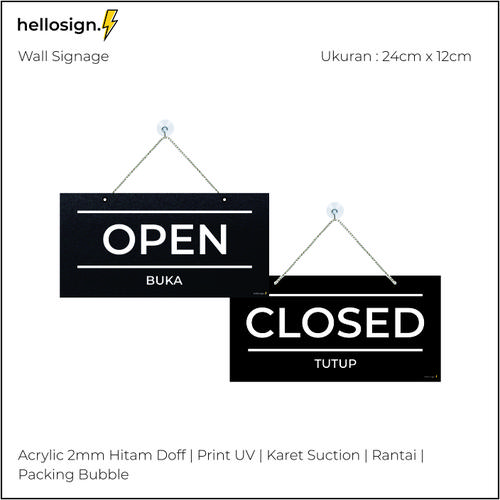 Jual SignAkrilik OPEN CLOSED 2|Print Papan Nama Tulisan Akrilik ...