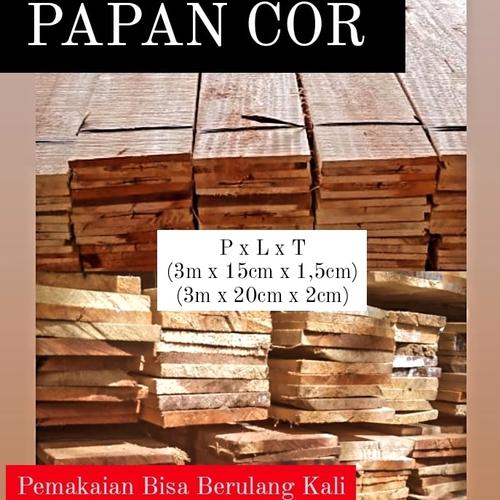 Jual PAPAN COR PROYEK/PAPAN COR MURAH -15cm x 1,5cm x 3m & 20cm x 2cm x ...