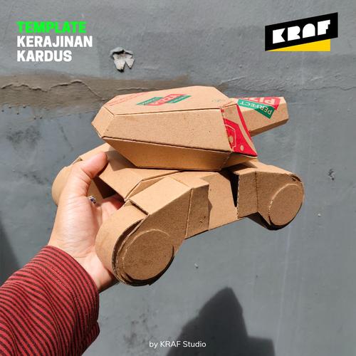 Jual Pola Kerajinan Kardus no.1073: Tank Futuristik - KERTAS HVS ...