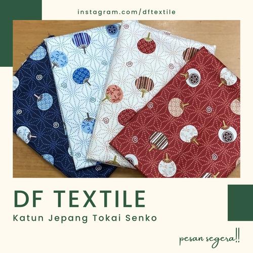 Jual Kain Katun Jepang Motif Kipas Japan Design Tokai Senko - 1, 25 cm ...