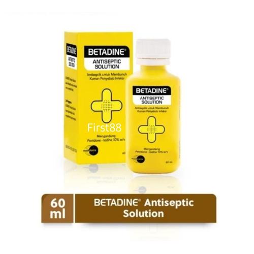 Jual Betadine antiseptic solution 60 ml obat luka betadin cair antiseptik - Jakarta Utara ...