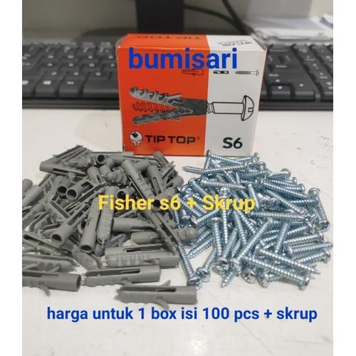 Jual Fisher s6 + skrup warna abu- abu / box 100 pcs - Jakarta Pusat - Plasma Jaya Electric ...