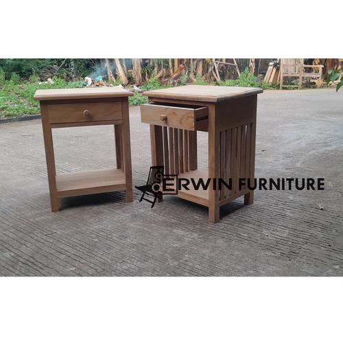 Jual Meja dispenser laci 1 T 50 P 40 L 30 - meja kecil jati - Kab ...