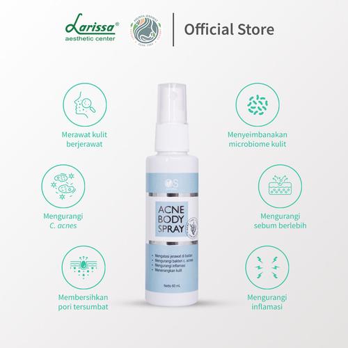 Jual Larissa Acne Body Spray - Cegah Jerawat Tubuh (Punggung/ Lengan ...