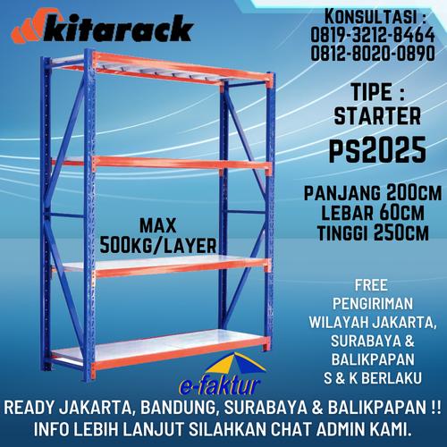 Jual WAREHOUSE RACK KITARACK MEDIUM DUTY TYPE PS2025 2.5 METER RAK ...
