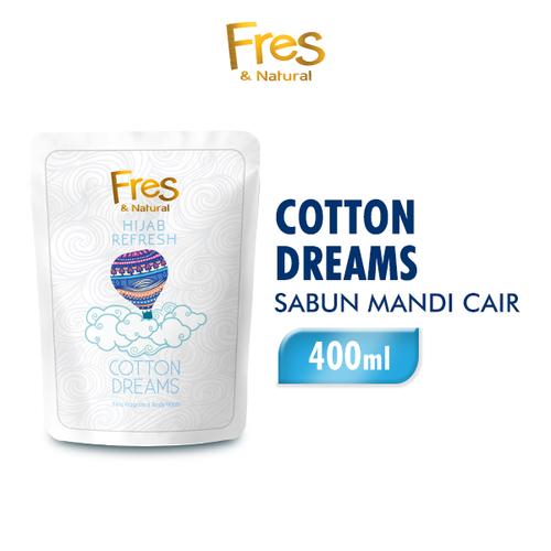 Jual Fres and Natural Sabun Mandi Cotton Dreams 400 mL - - Wings ...