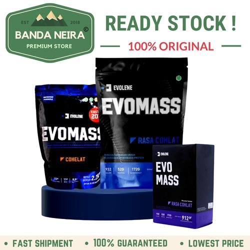 Jual Evolene EvoMass Evo Mass Gainer Bulking Protein - HAZELNUT, 2 LBS ...