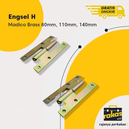 Jual Engsel H Madico Brass 80mm, 110mm dan 140mm Kualitas Baik - 80mm x ...