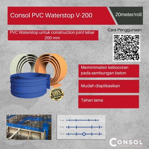 Jual Consol PVC Waterstop Meminimalisir Kebocoran pada Sambungan Beton V200 - Kab. Sidoarjo ...