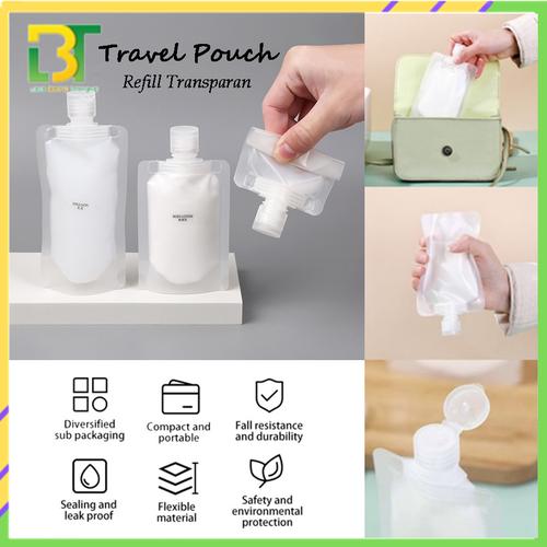 Promo LBT Travel Pouch Botol Refill Transparan Shower Gel Shampoo ...