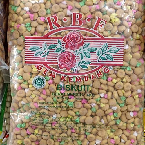 Jual Biskuit Kembang Gula Kue Kancing Monas Jadul Gem Rose Bal 4kg ...