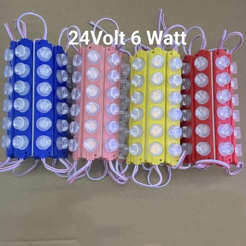 Jual Lampu LED Modul 6 Mata(1x6) 24 Volt 6 Watt/Modul LED 6W 24V ...
