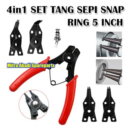 Jual SET Tang Snap Ring Plier Circlip 4 IN 1 MULTIFUNGSI - Jakarta ...