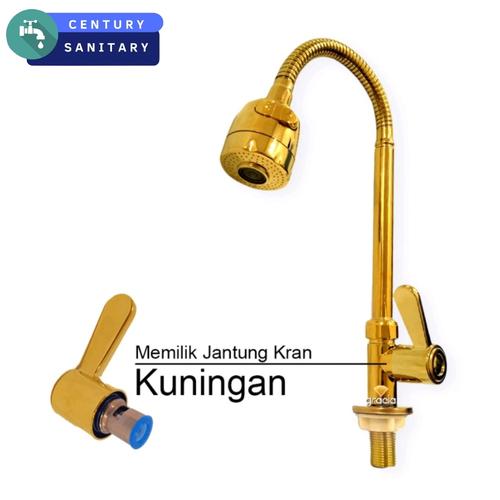 Jual KRAN SINK FLEKSIBEL STAINLESS GOLD/KRAN SINK/KRAN DAPUR GOLD ...