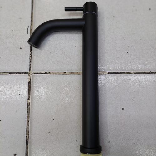 Jual Kran Wastafel Bambu Hitam Stainless 30cm / Kran Cuci Tangan ...