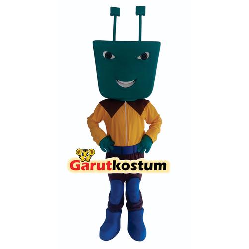 Jual Kostum maskot badut karakter adudu hijau dewasa lucu costume - S ...