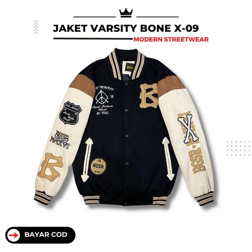Promo Jaket Baseball Varsity Jacket Windbreaker Bordir Tebal Adem Bone ...
