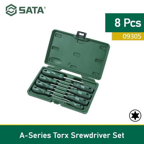 Jual Sata Acetate Torx Screwdriver Set Box 8 PCS Obeng Set A Series ...