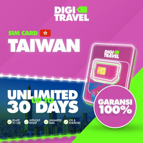 Jual DIGI TRAVEL Sim Card Taiwan True Unlimited | Simcard Internet ...