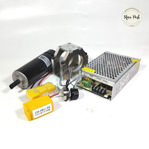 Jual Spindle Cnc motor DC 500Watt clamp cooled ER11 Chuck speed ...
