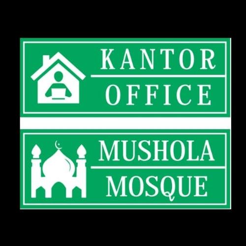 Jual STIKER VINYL MUSHOLA /KANTOR 10X30CM SIGN RAMBU K3 - MUSHOLA ...