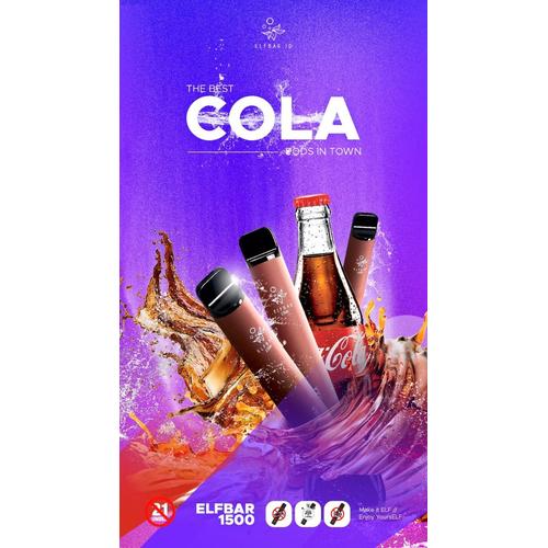 Jual ELFBAR ELF BAR 1500 Disposable Pod Pods Vape Sekali Pakai Cola ...