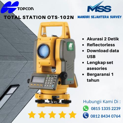 Jual Total Station Topcon GTS-102N Reflectorless Dan USB / Plashdisck ...