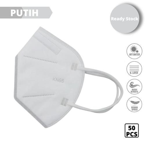 Jual Masker KN95 1 Box isi 50Pcs Masker Earloop RP - KN95 Putih 50 ...
