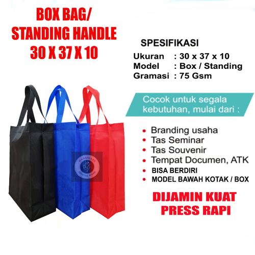 Jual Tas Spunbond Box 30x37x10 Tas Spunbond Standing Handle Model Box ...