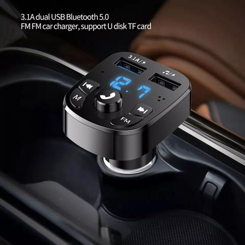 Jual charger mobil modulator transmitter bluetooth wireless 2 port usb ...